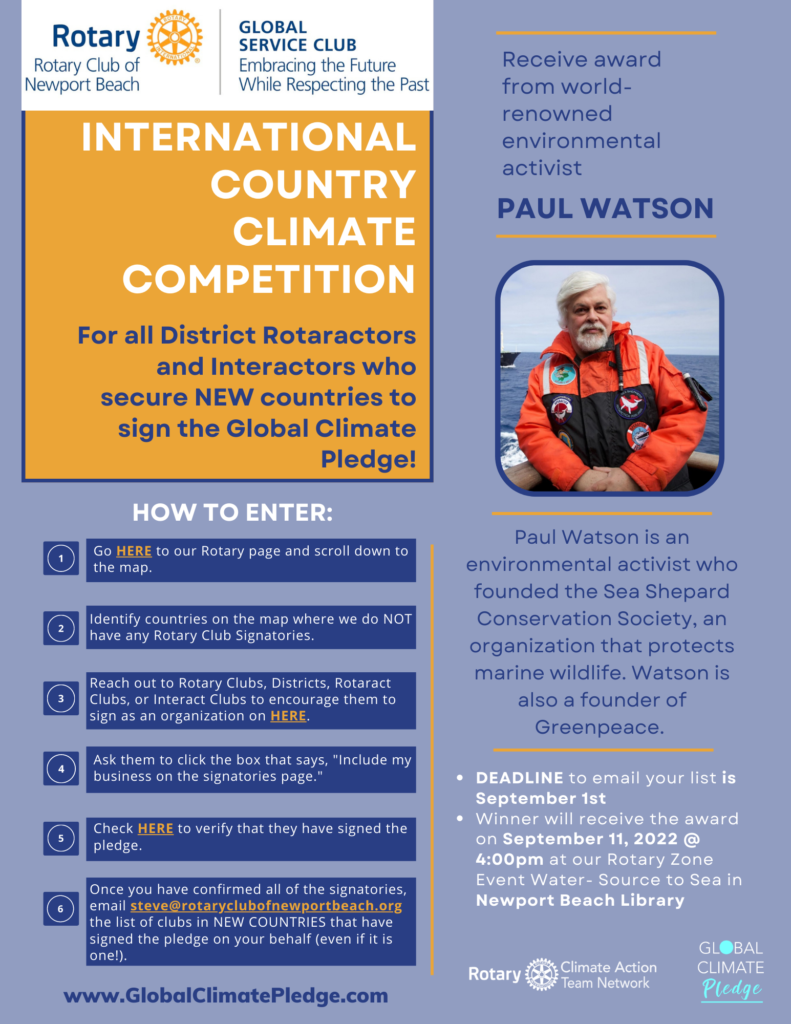 Rotary Programs | Global Climate Pledge